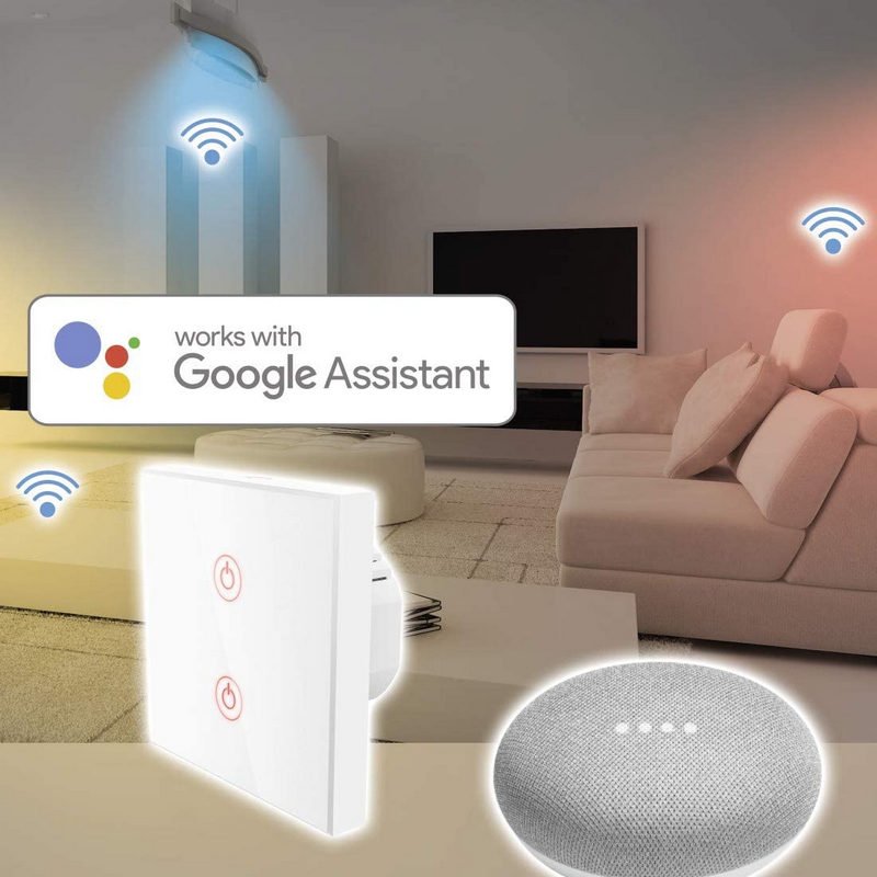 Interrupteur intelligent tactile Wi-Fi Hama | PcComponentes.fr