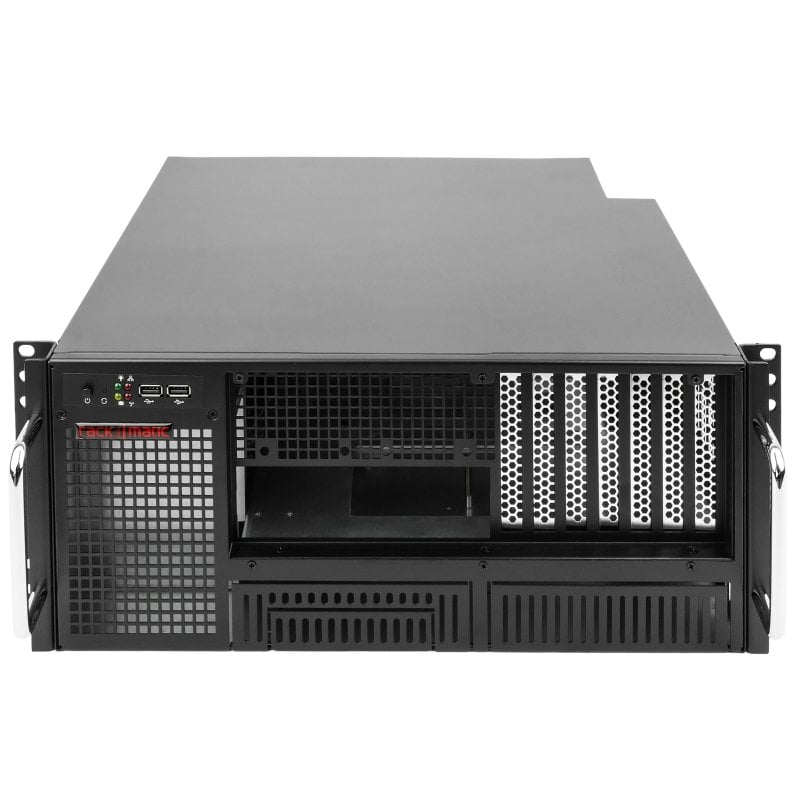 RackMatic Caja Rack 19 IPC ATX 4U 2x525 6x35 Fondo 380mm ...