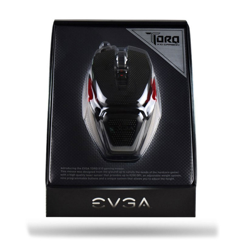 EVGA Torq X10 Carbono 8200DPI Gaming Mouse |PcComponentes ...
