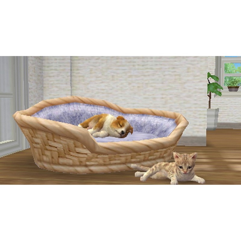 Nintendo 3DS XL Rosa + Nintendo Nintendogs + Cats Golden Retriever ...