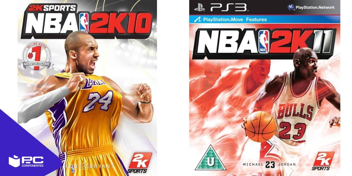 Todas las portadas históricas de los NBA 2K y sus jugadores